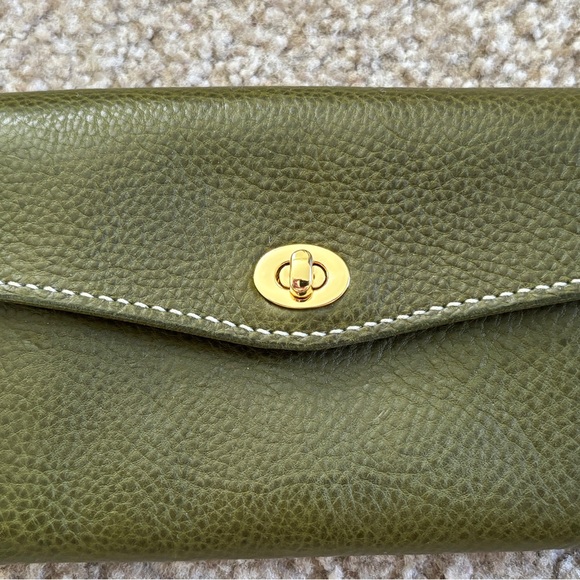 Bags | Handmade Toscano Leather Medium Olive Green Wallet New | Poshmark